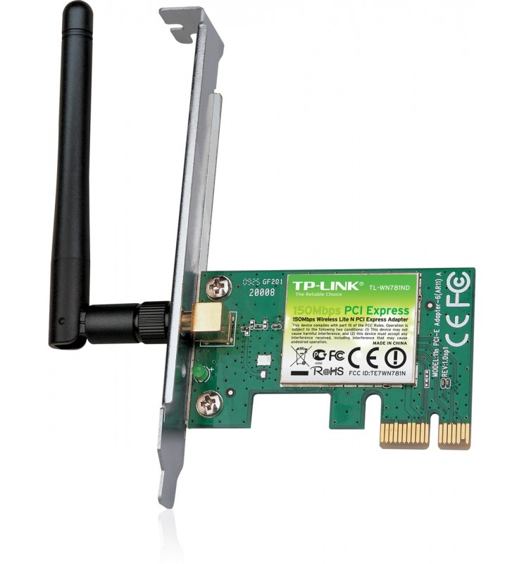 TARJETA PCI EXPRESS INALAMBRICO TP-LINK ( TL-WN781ND ) 150 MBPS